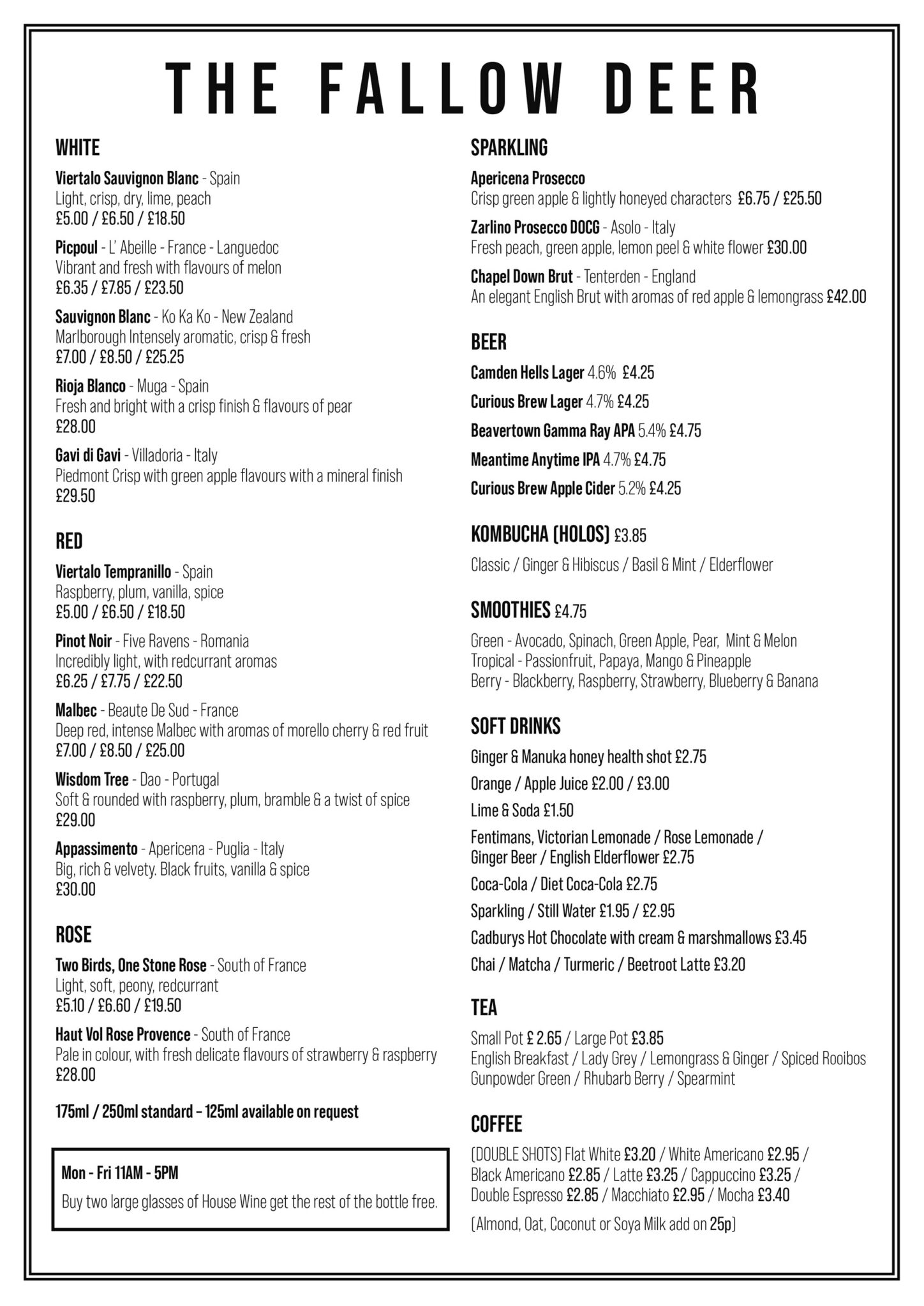 The Fallow Deer - Coffee | Breakfast | Brunch | Lunch | Cocktails ...